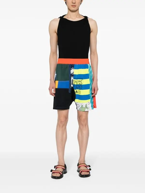 Amen Patchwork Track Shorts