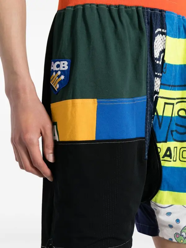Amen Patchwork Track Shorts