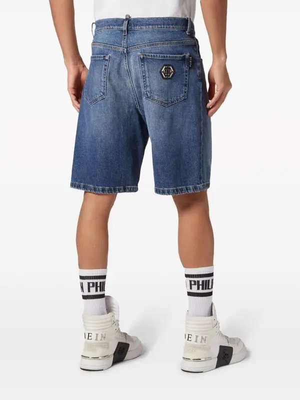 Philipp Plein Formentera Denim Shorts