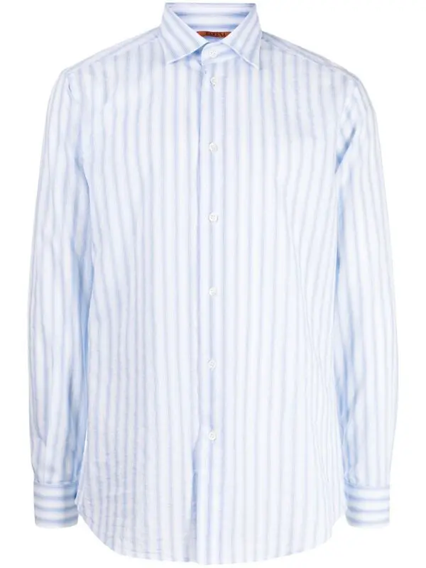 Barena Venezia Striped Poplin Shirt - White