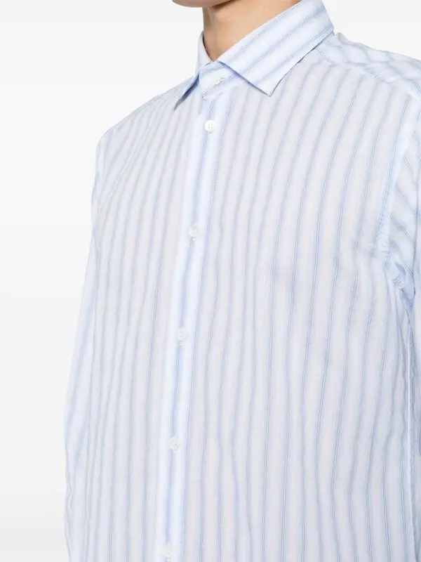 Barena Venezia Striped Poplin Shirt - White