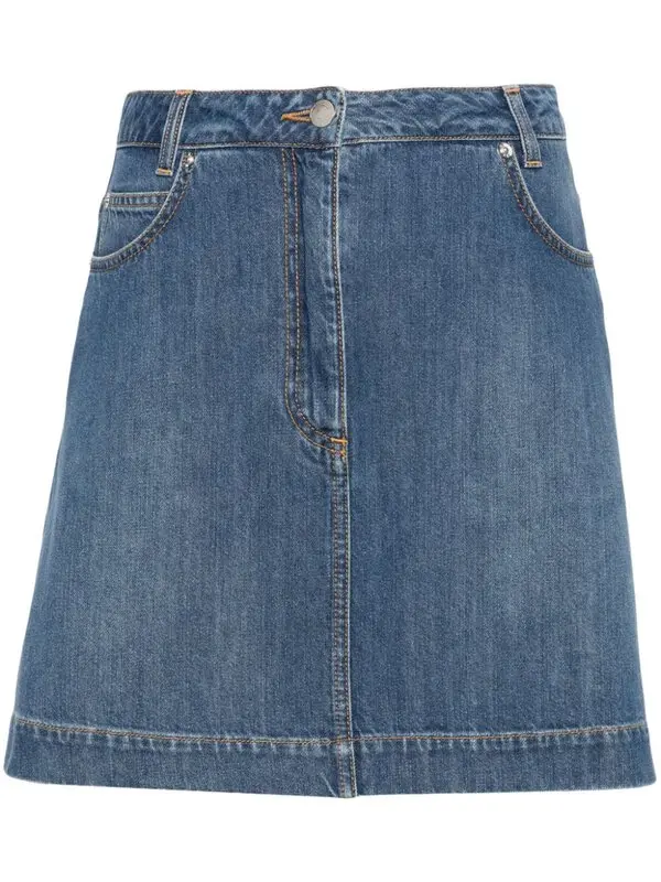 Moschino A-line Denim Miniskirt