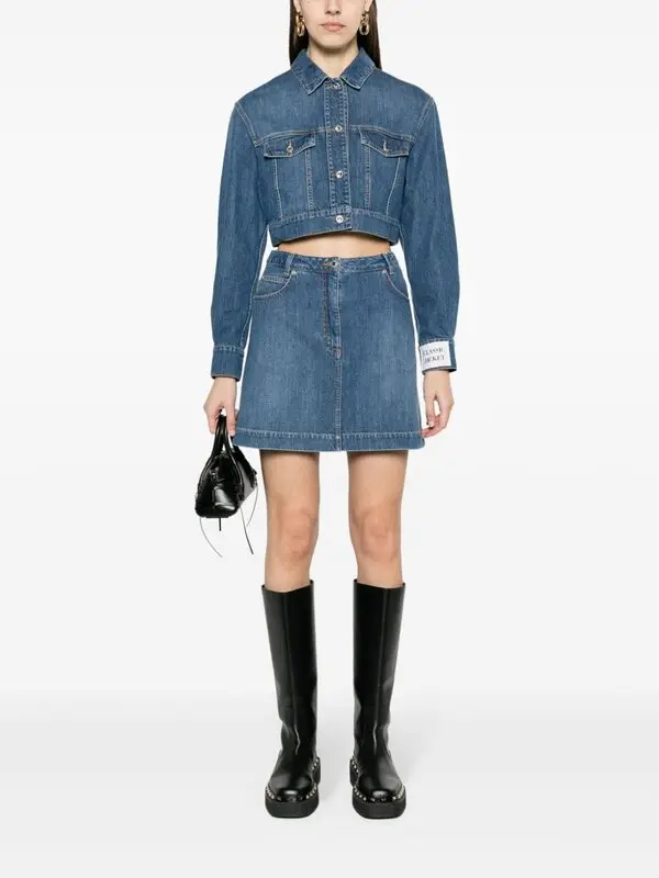 Moschino A-line Denim Miniskirt