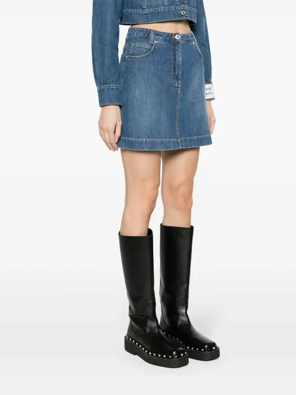 Moschino A-line Denim Miniskirt