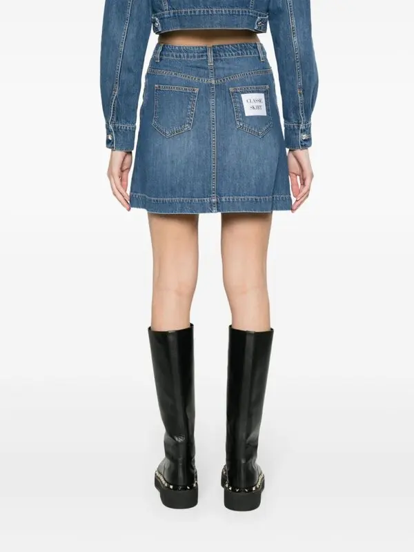 Moschino A-line Denim Miniskirt
