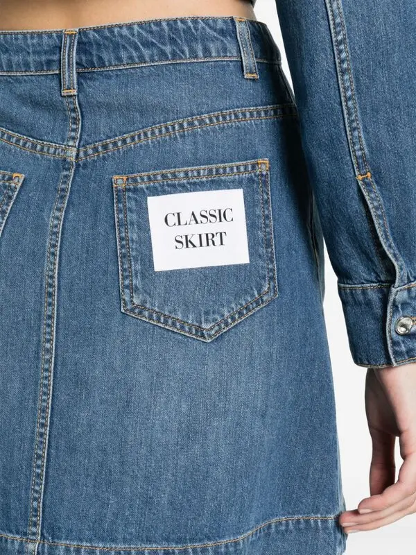 Moschino A-line Denim Miniskirt