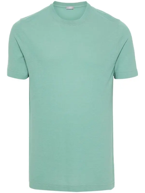 ZANONE Basic Short-sleeved T-shirt - Blue