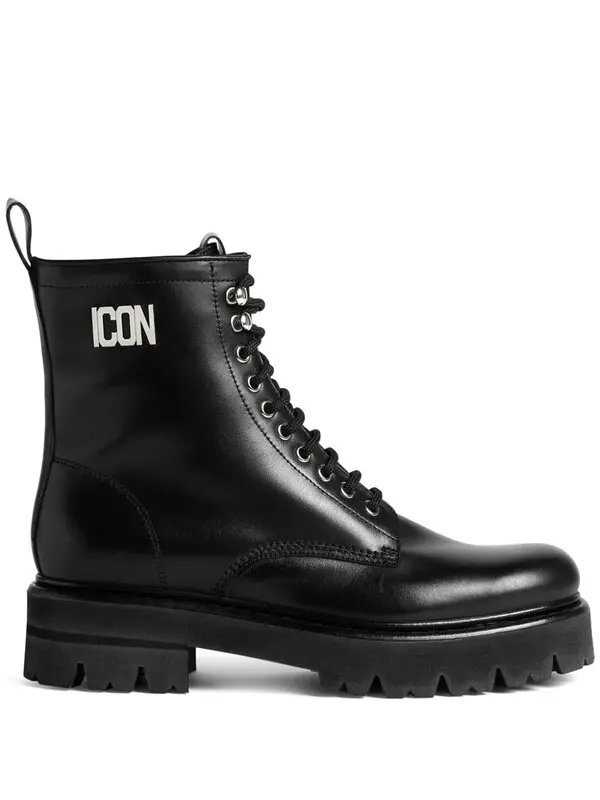Dsquared2 Icon Plaque Combat Boots