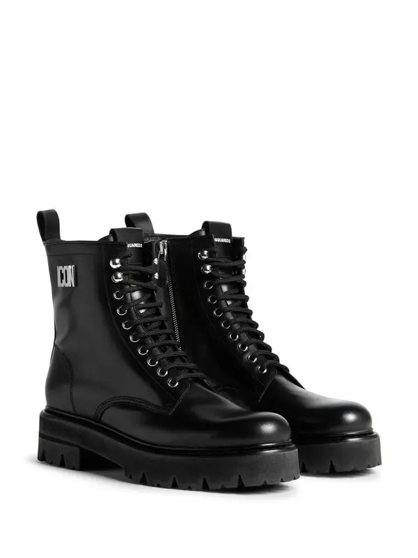 Dsquared2 Icon Plaque Combat Boots