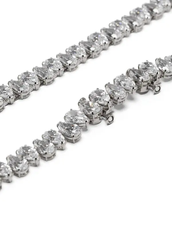 SWAROVSKI Matrix Pear-cut Necklace - Silver