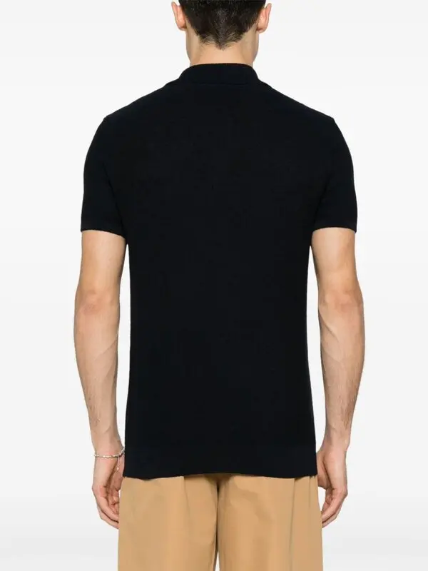 A.p.c. Jay Open-knit Polo Shirt - Blue