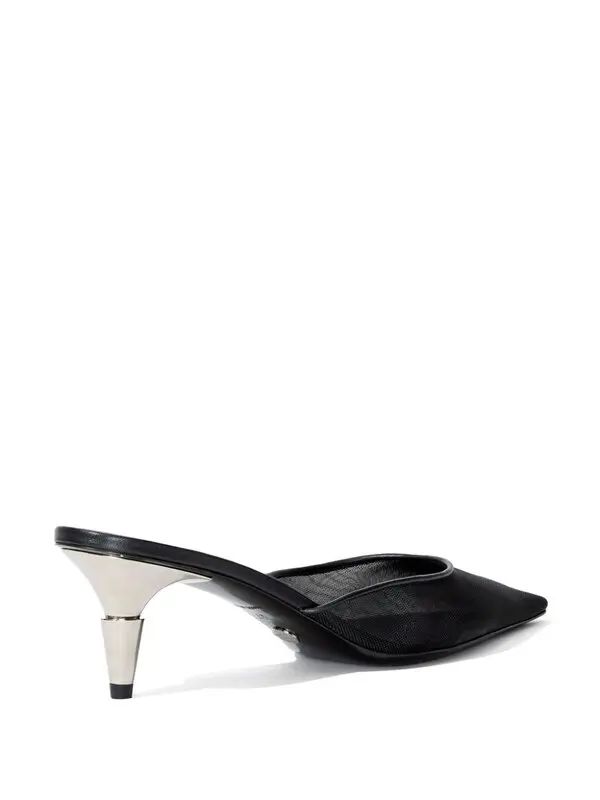 Proenza Schouler Spike 60mm Leather Mules - Black