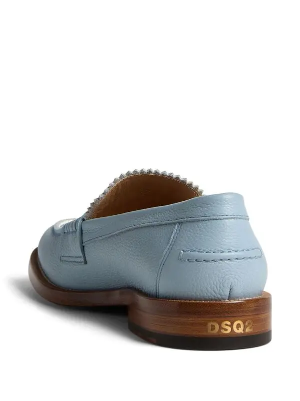 Dsquared2 Leather Loafers - Blue
