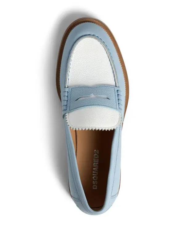 Dsquared2 Leather Loafers - Blue