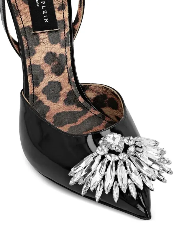 Philipp Plein 100mm Crystal-embellished Pumps