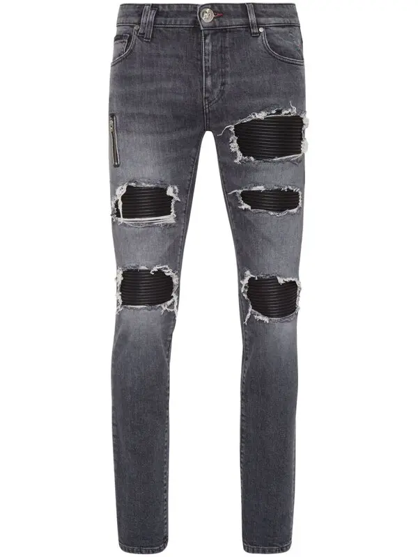 Philipp Plein Rock Star Slim-cut Jeans - Black