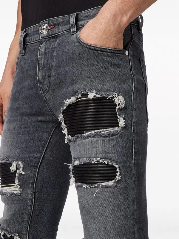 Philipp Plein Rock Star Slim-cut Jeans - Black