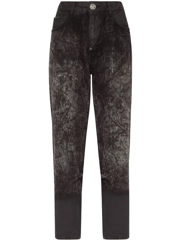 Philipp Plein Distressed-effect Cropped Jeans
