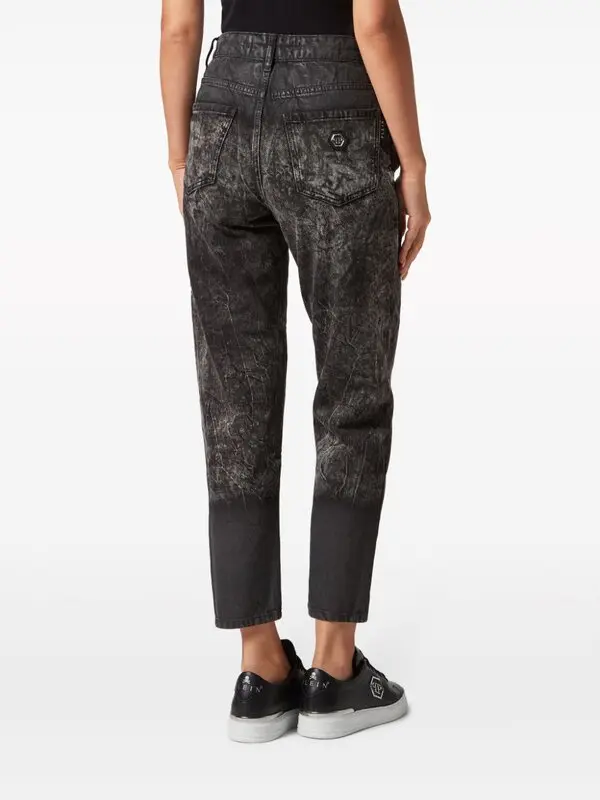 Philipp Plein Distressed-effect Cropped Jeans