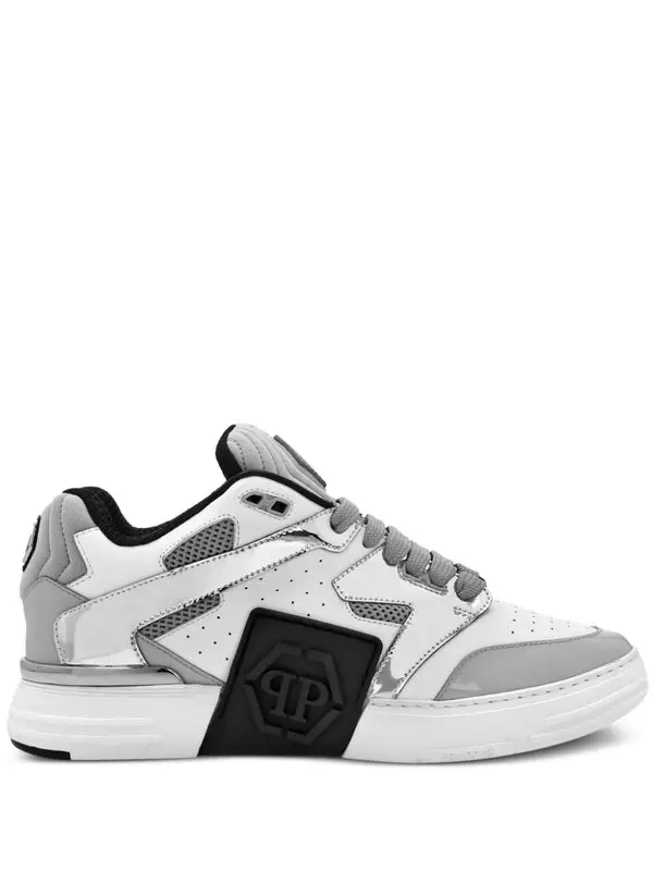 Philipp Plein Mix Logo-patch Sneakers - White
