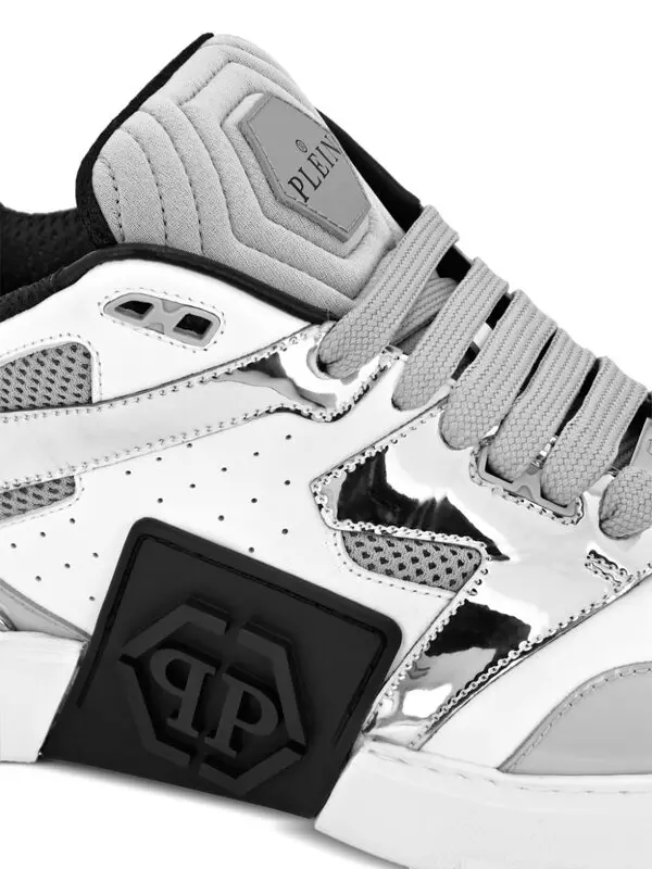 Philipp Plein Mix Logo-patch Sneakers - White