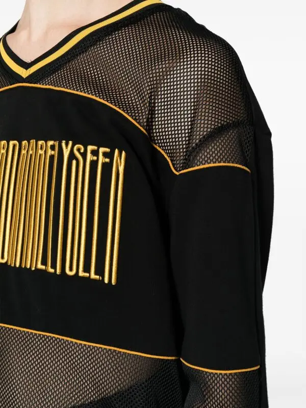 MOSTLY HEARD RARELY SEEN Logo-embroidered Hybrid Sweatshirt