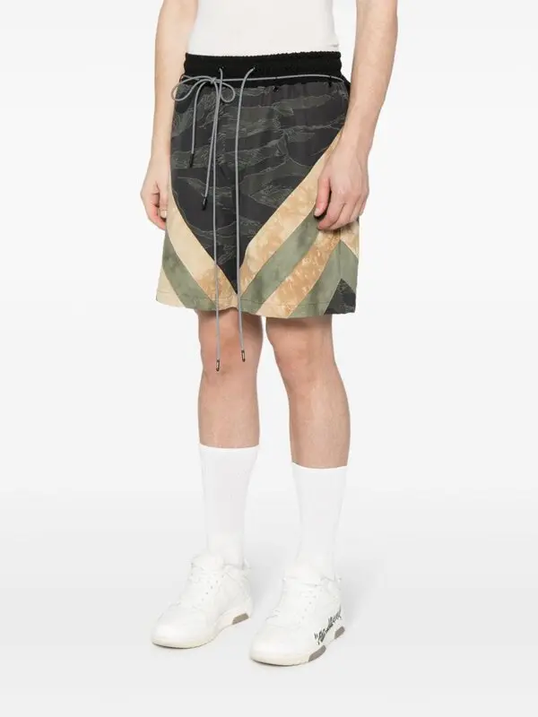 MOSTLY HEARD RARELY SEEN Graphic Print Track Shorts - Multicolour
