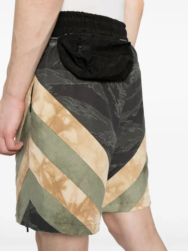 MOSTLY HEARD RARELY SEEN Graphic Print Track Shorts - Multicolour