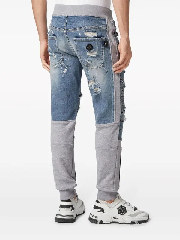 Philipp Plein Skull & Bones Tapered Jeans