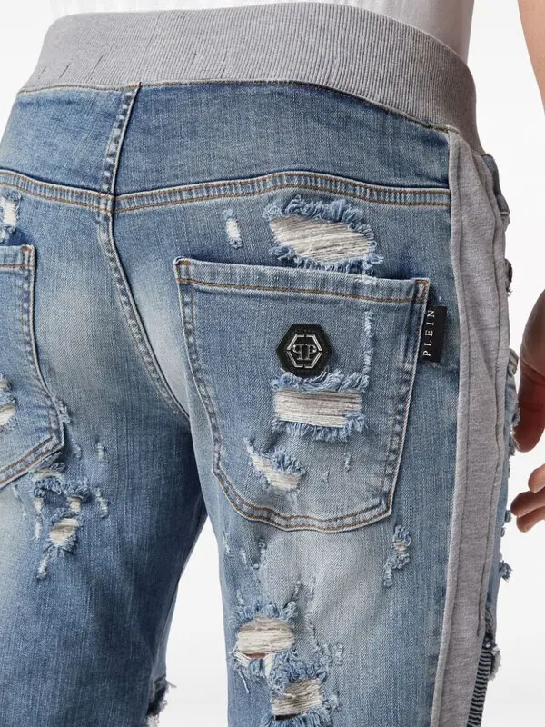 Philipp Plein Skull & Bones Tapered Jeans