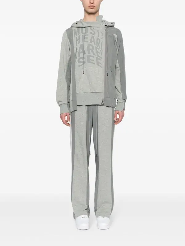 MOSTLY HEARD RARELY SEEN Logo-print Hoodie - Grey