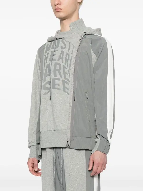 MOSTLY HEARD RARELY SEEN Logo-print Hoodie - Grey