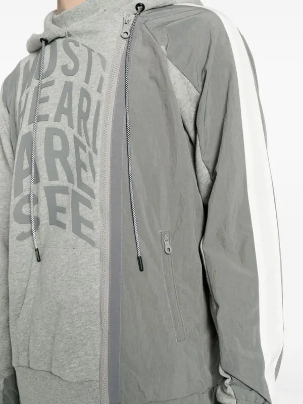 MOSTLY HEARD RARELY SEEN Logo-print Hoodie - Grey