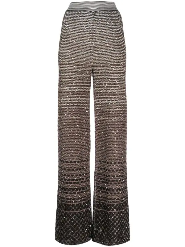 Missoni Sequin-embellished Straight-leg Trousers