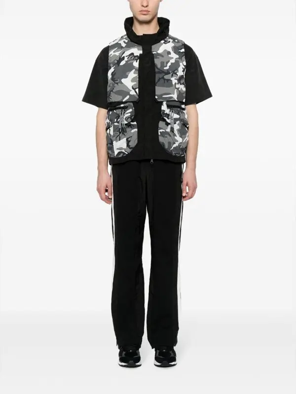 MOSTLY HEARD RARELY SEEN Camouflage-print Layered Gilet