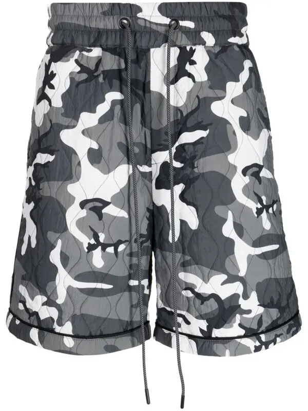 MOSTLY HEARD RARELY SEEN Quilted Camouflage Shorts - Multicolour