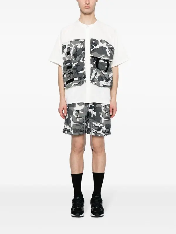 MOSTLY HEARD RARELY SEEN Quilted Camouflage Shorts - Multicolour