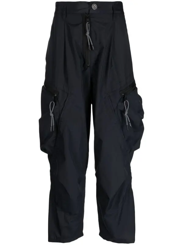 MOSTLY HEARD RARELY SEEN 3d Drop-crotch Trousers - Black