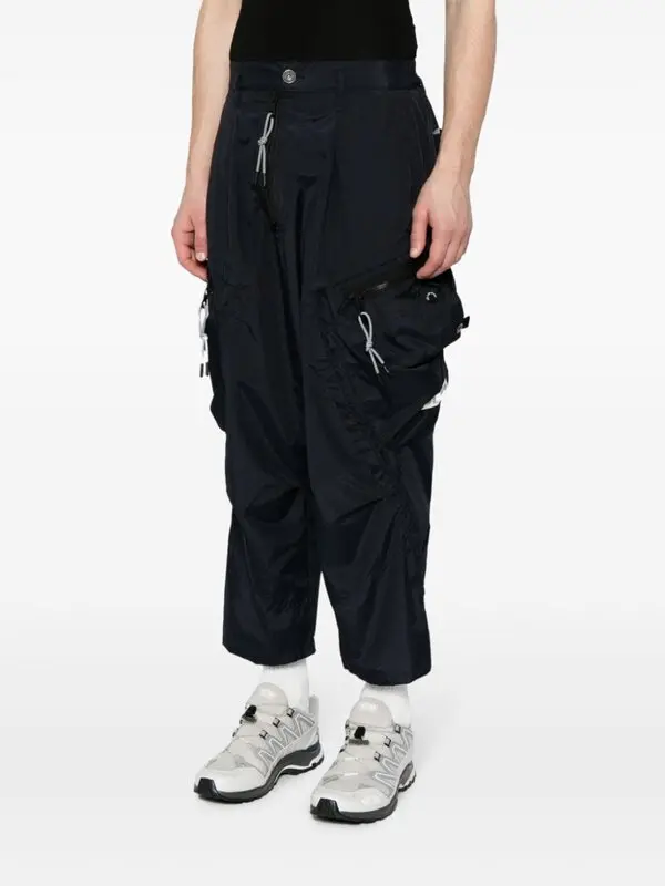 MOSTLY HEARD RARELY SEEN 3d Drop-crotch Trousers - Black