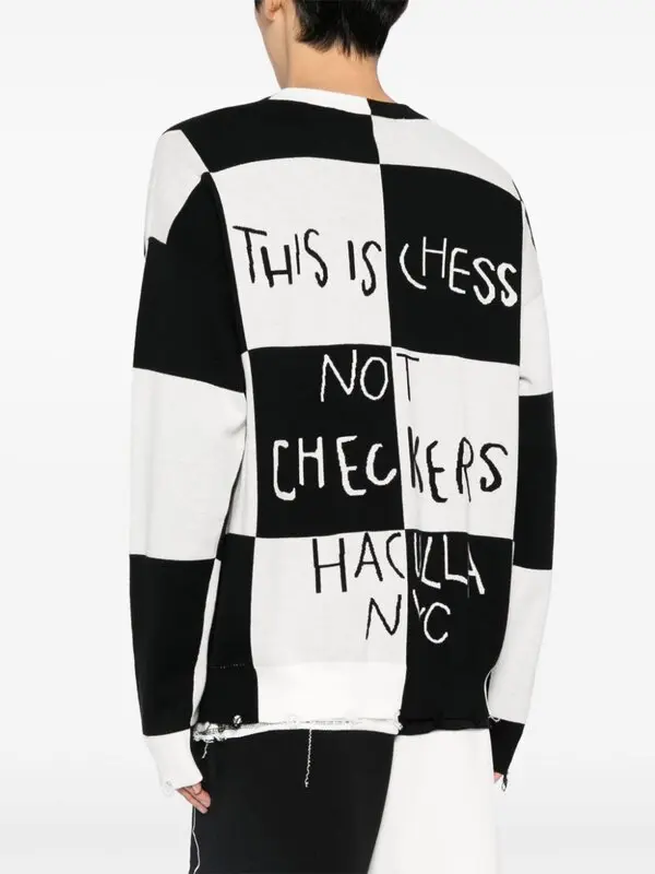HACULLA. This Is Chess Intarsia-knit Jumper