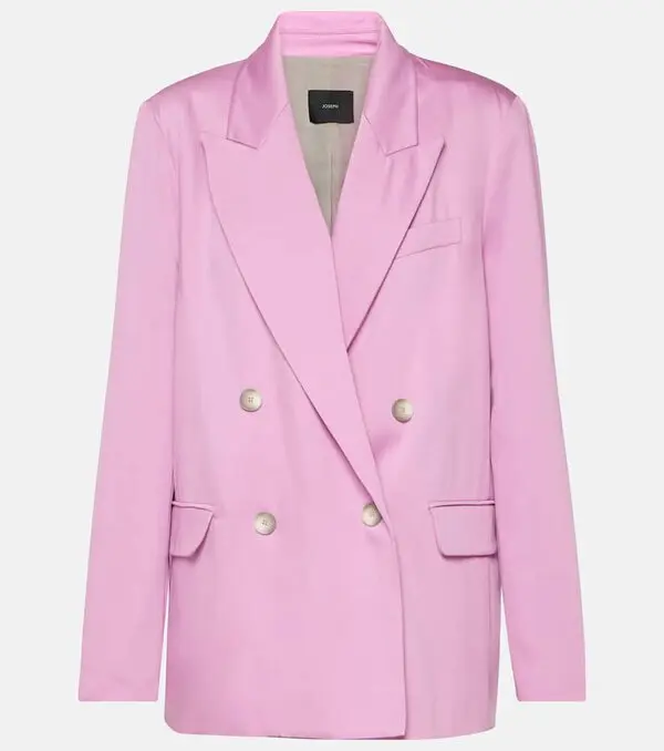 JOSEPH Jaden Double-breasted Blazer - Pink