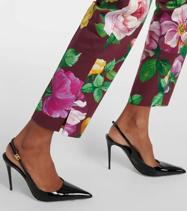 Dolce & Gabbana Floral Cotton-blend Pants