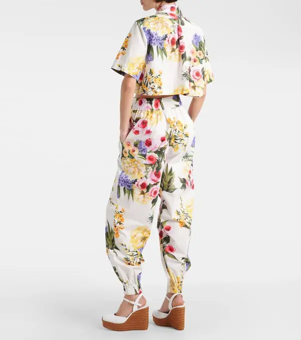 Dolce & Gabbana Floral Tapered Pants