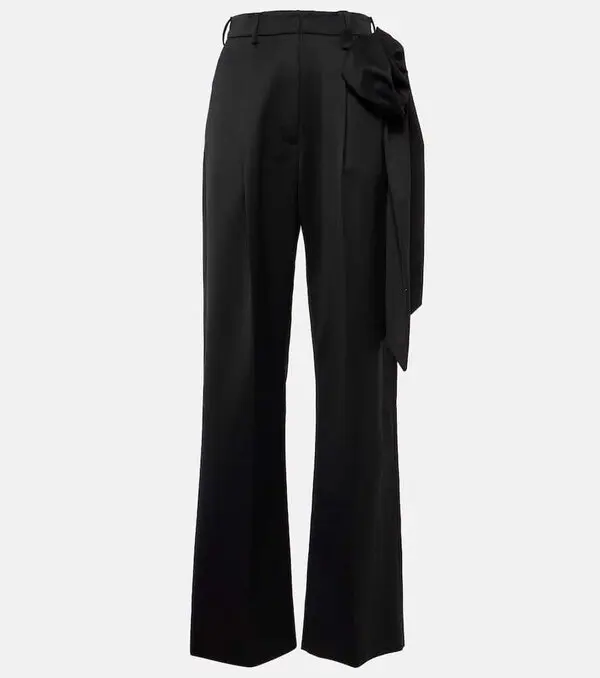 Simone Rocha Floral Appliqué Tailored Trousers