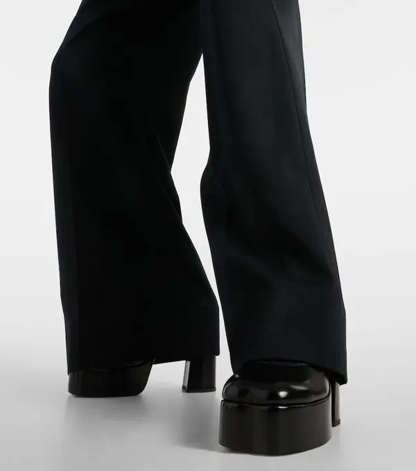 Simone Rocha Floral Appliqué Straight Leg Pants