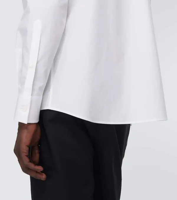 Valentino Garavani Rockstud Untitled Cotton Poplin Shirt - White