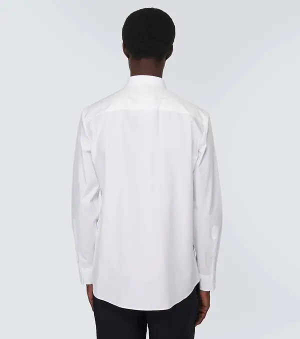 Valentino Garavani Rockstud Untitled Cotton Poplin Shirt - White