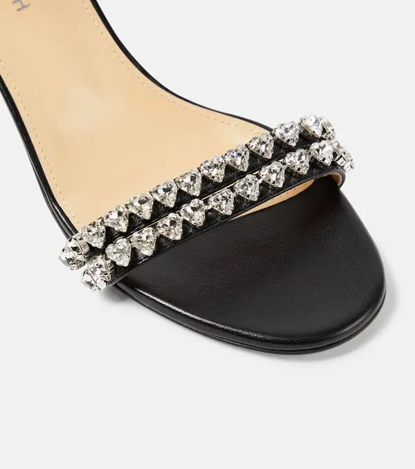 Mach & Mach Audrey 55 Crystal-embellished Sandals
