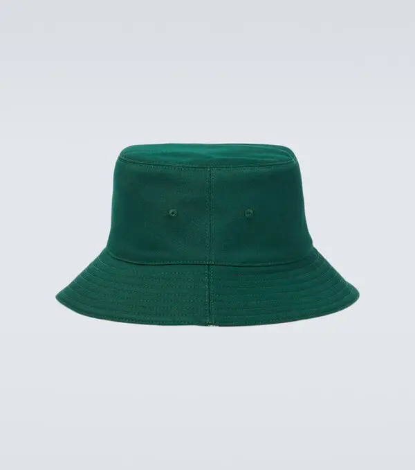 Burberry Reversible Twill Bucket Hat - Green