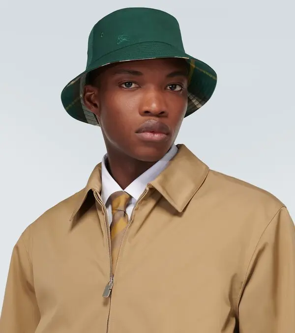 Burberry Reversible Twill Bucket Hat
